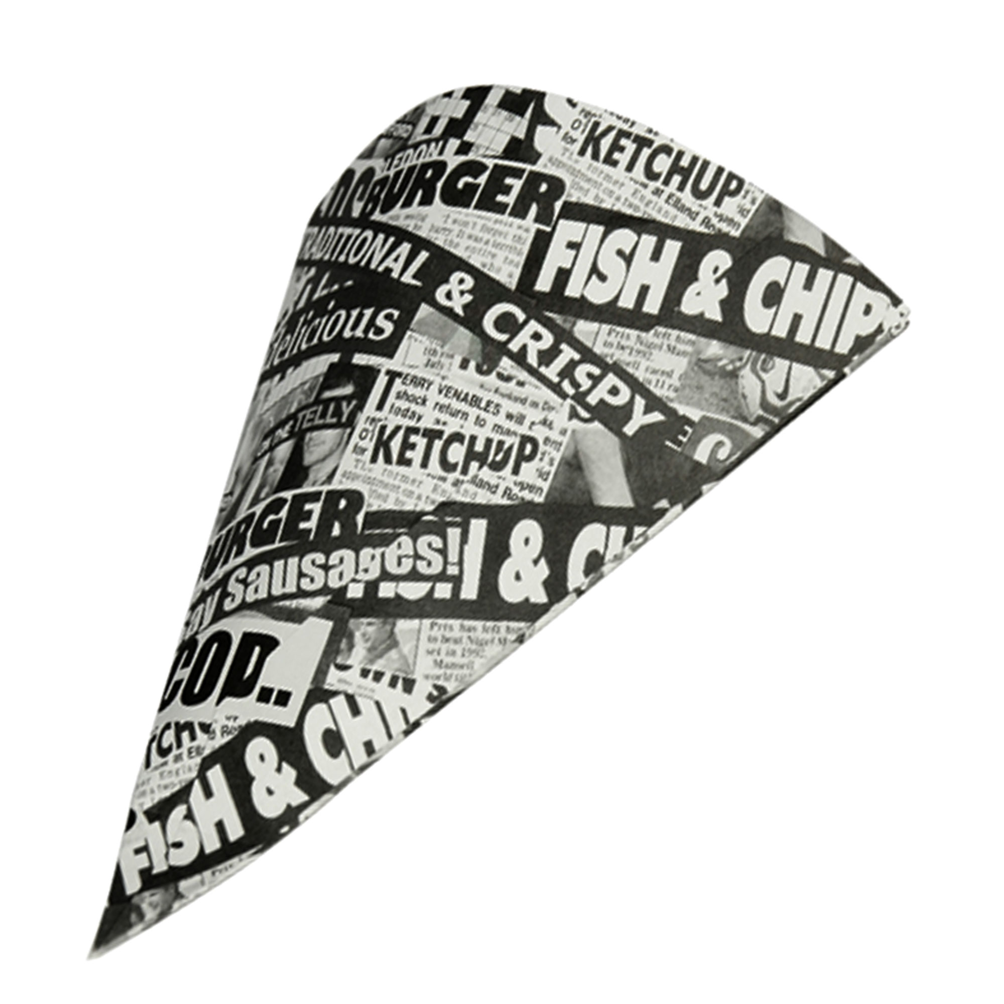 Fish & Chips Newspaper Cones (1000pcs) - Bar Equipment Online Store Ireland